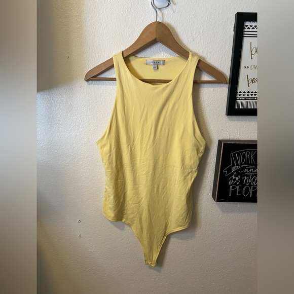 gaze | Tops | Large Yellow Body Suit | Poshmark